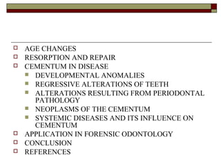 262333569 cementum-in-health-and-disease-ppt | PPT