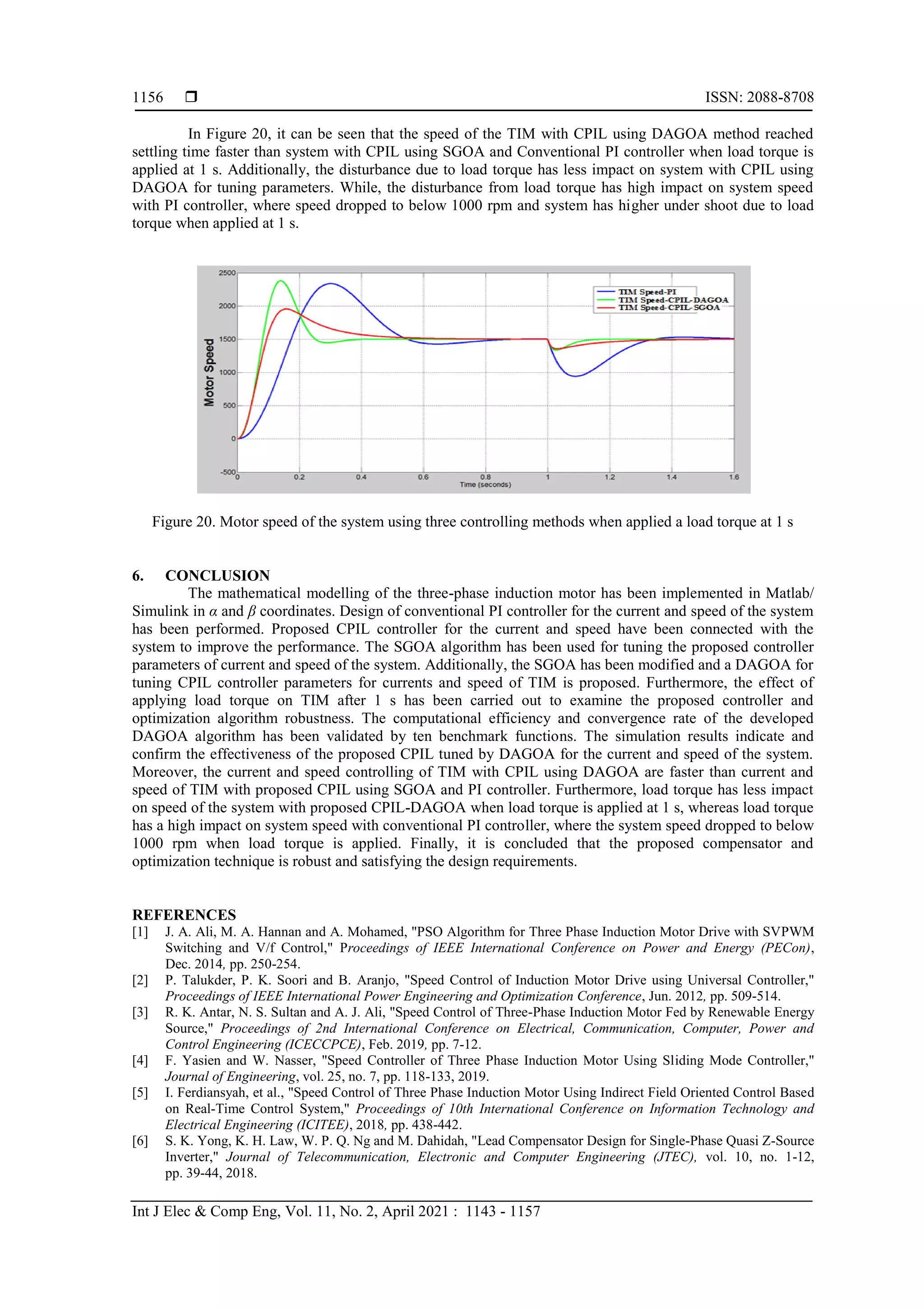 Speed controller design for three-phase induction motor based on dynamic adjustment grasshopper ...