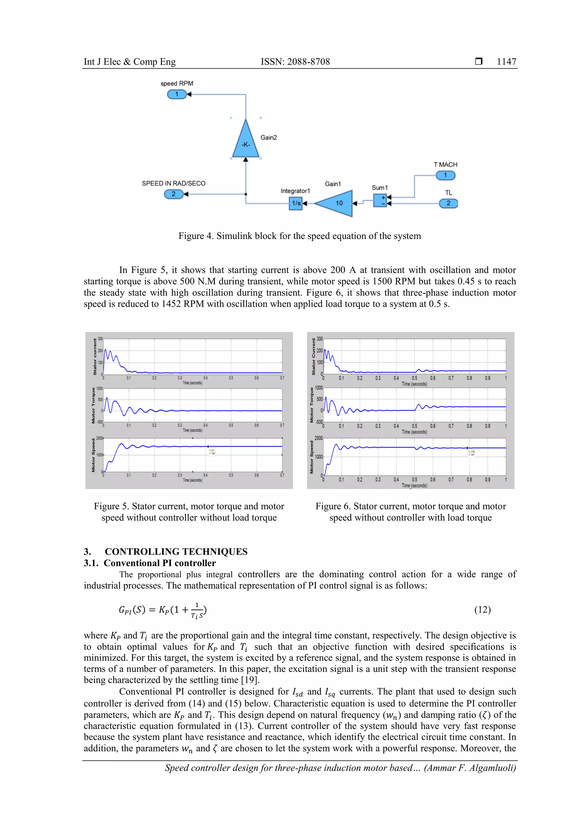 Speed controller design for three-phase induction motor based on dynamic adjustment grasshopper ...