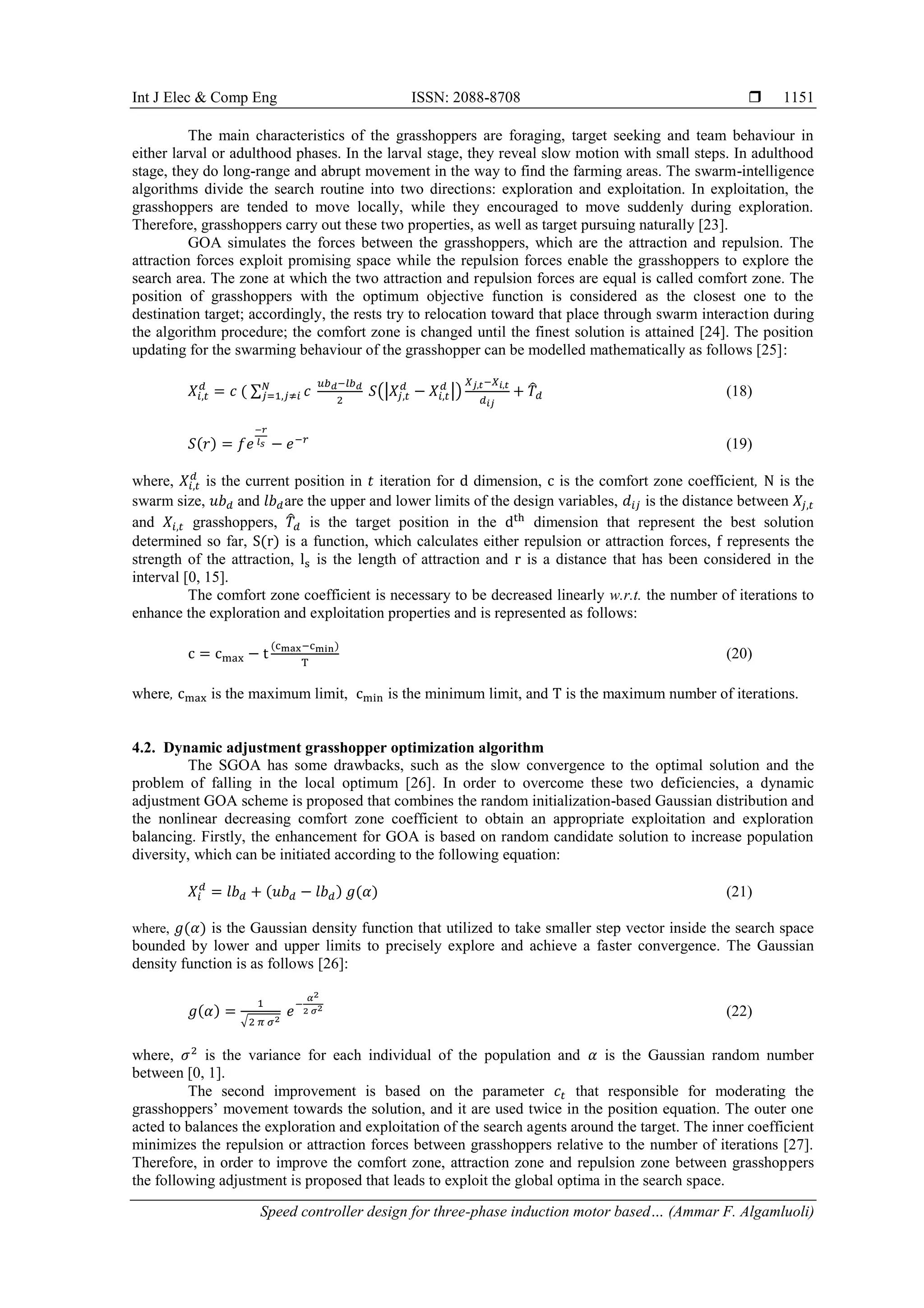 Speed Controller Design For Three Phase Induction Motor Based On Dynamic Adjustment Grasshopper 2131
