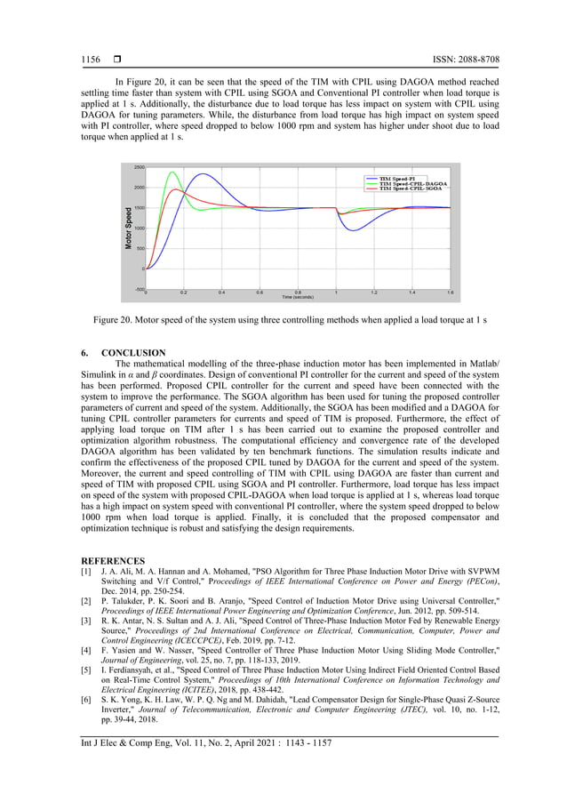 Speed controller design for three-phase induction motor based on dynamic adjustment grasshopper ...