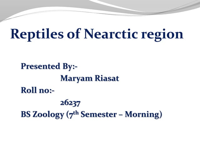 Reptiles of Nearctic region | PPTX | North America Travel | Travel ...