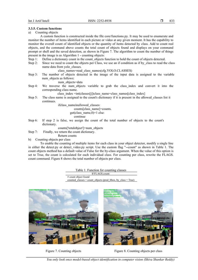 You Only Look Once Model Based Object Identification In Computer Vision Pdf Artificial