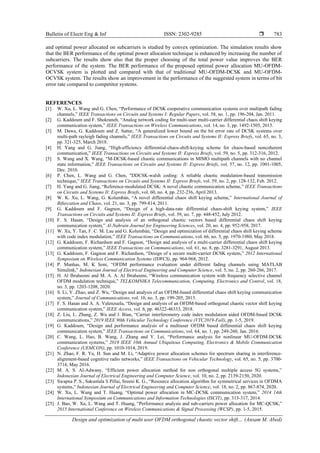 Design and optimization of multi user OFDM orthogonal chaotic vector shift keying communication ...