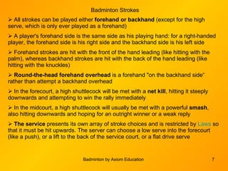 A Game of Badminton | PPT | Badminton | Sports