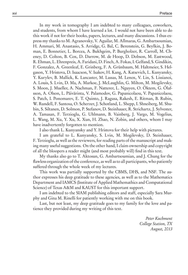 The Radon Transform And Medical Imaging Peter Kuchment | PDF