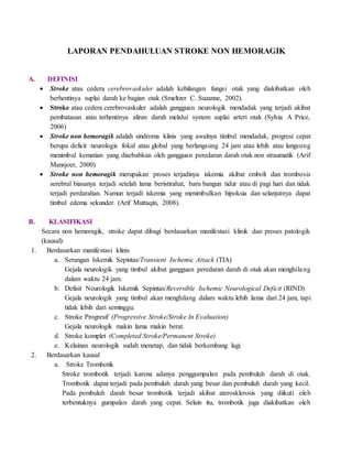 262578620 laporan-pendahuluan-stroke-non-hemoragik | PDF