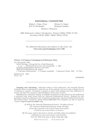 Seifert Fiberings Kyung Bai Lee Frank Raymond | PDF