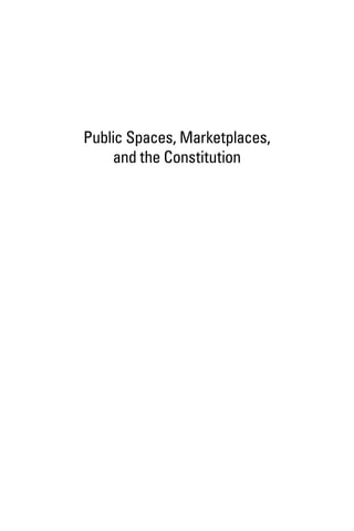 Public Spaces Marketplaces And The Constitution Shopping Malls And The ...