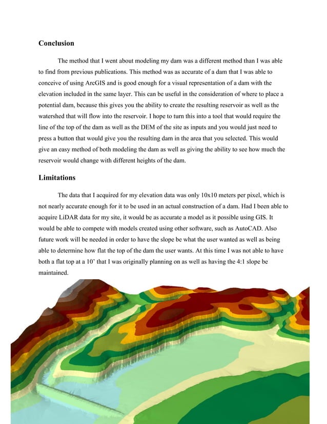 Precise GIS Modeling of a Dam | PDF