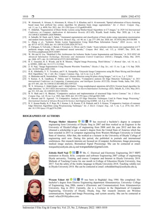 Analyzing and detecting hemorrhagic and ischemic strokebased on bit ...