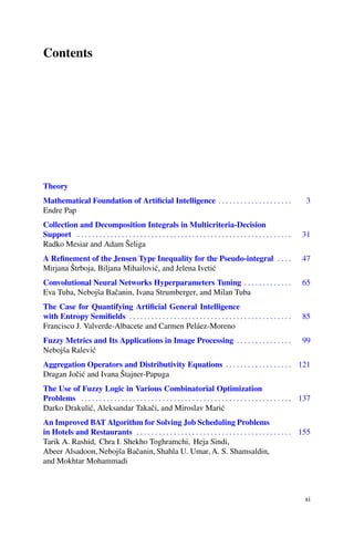 Artificial Intelligence Theory And Applications Endre Pap | PDF