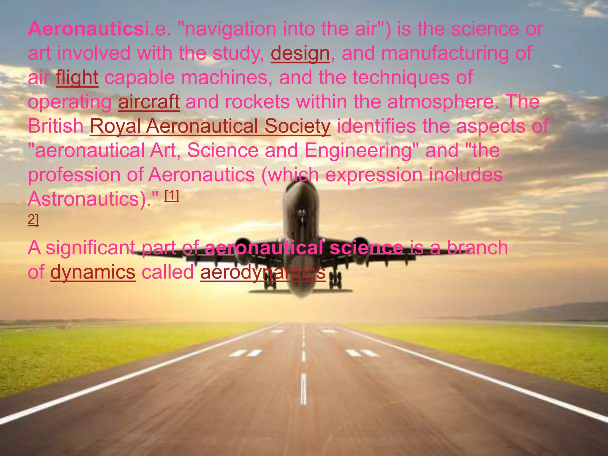 AERONAUTICS engineer of Aerodynamics | PPTX