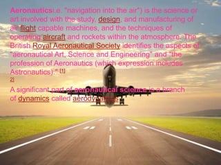 AERONAUTICS engineer of Aerodynamics | PPTX