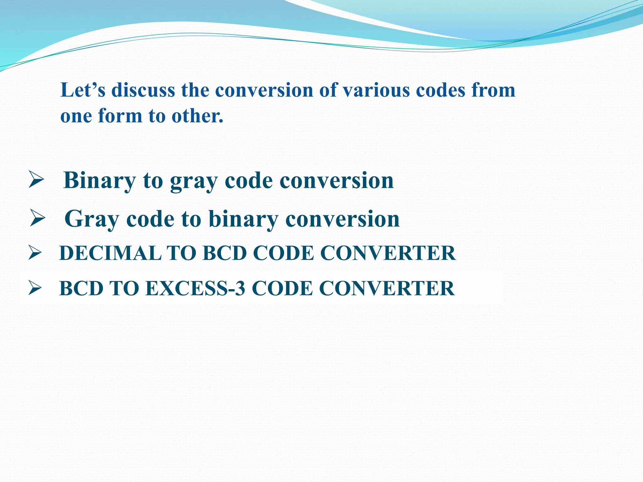 Code Converters & Parity Checker | PPTX