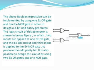 Code Converters & Parity Checker | PPTX