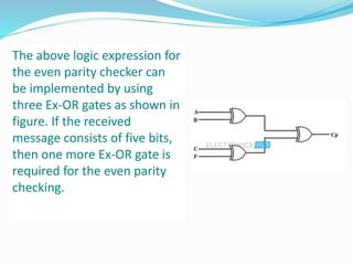 Code Converters & Parity Checker | PPTX