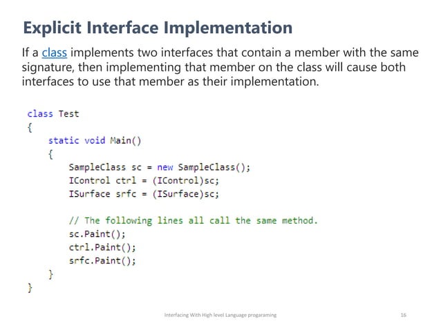 Interfacing With High Level Programming Language | PPTX