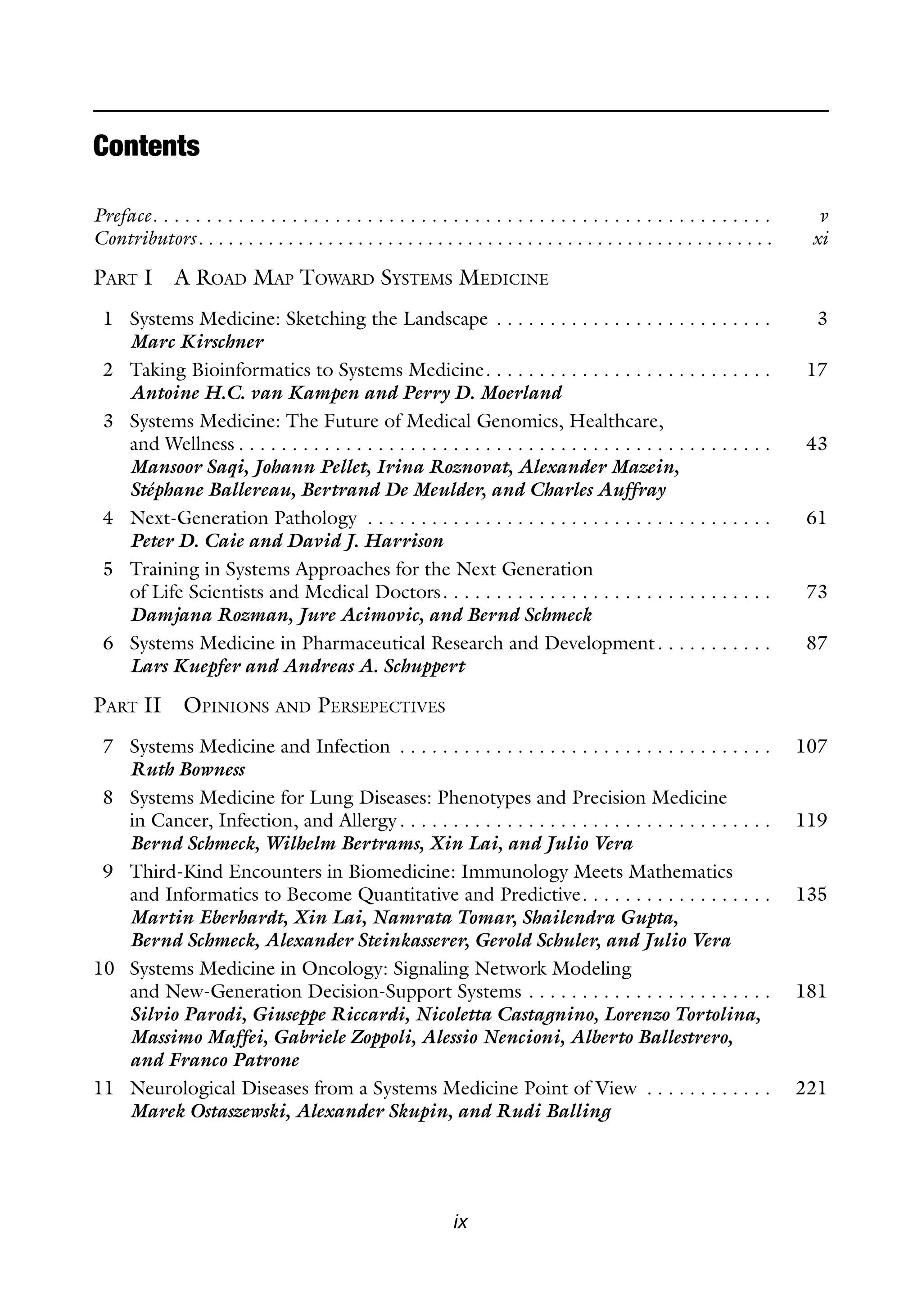 Systems Medicine Ulf Schmitz Olaf Wolkenhauer | PDF