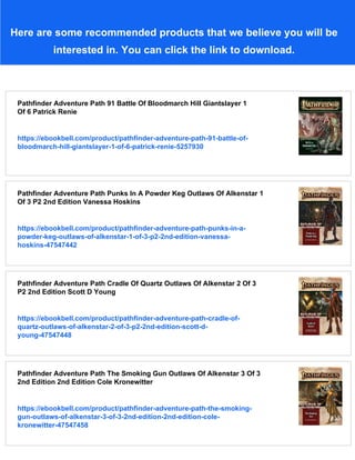 Pathfinder Adventure Path 91 Battle Of Bloodmarch Hill Giantslayer 1 Of ...