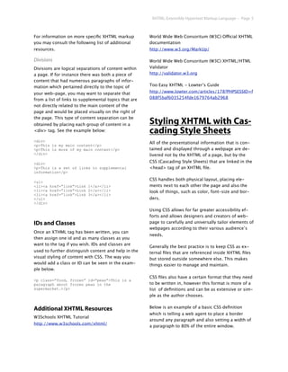 xhtml-documentation | PDF