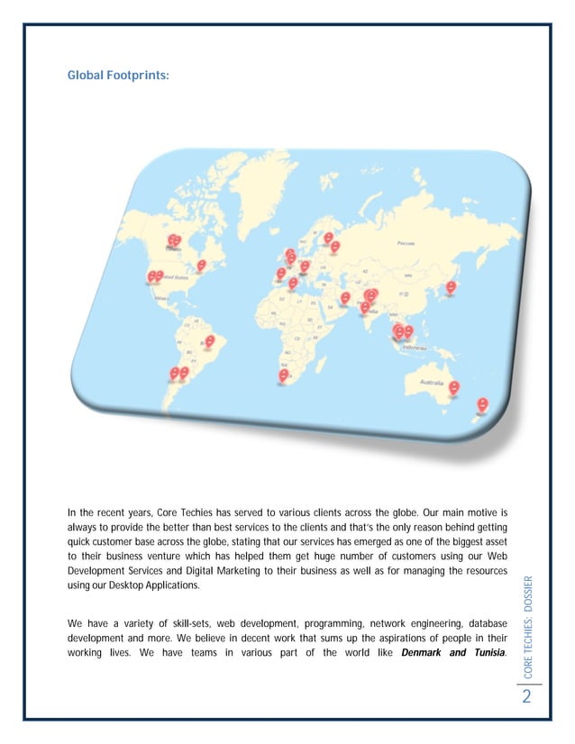 Core Techies Profile & Portfolio - Dossier S | PDF