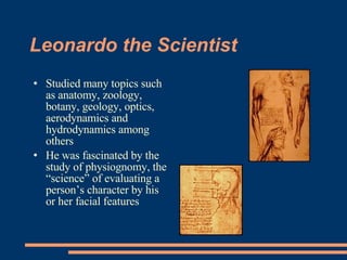 Leonardo Da Vinci | PPT | Science