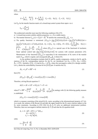Mixed H2/H∞ robust controllers in aircraft control problem | PDF