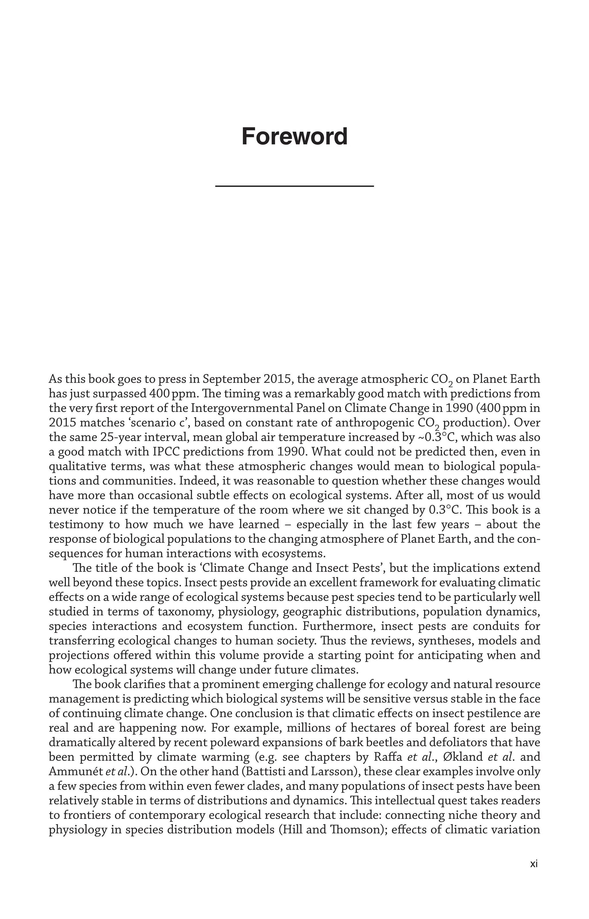 Climate Change And Insect Pests Bjrkman Christer Niemel | PDF