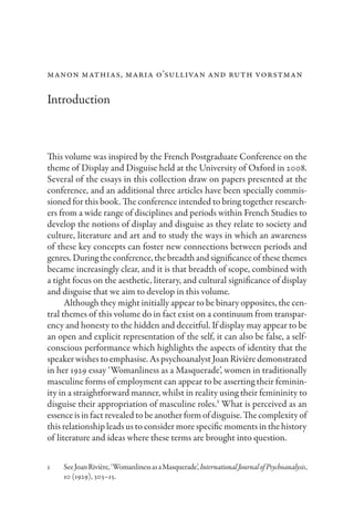 Display And Disguise 1st New Edition Osullivan Maria Vorstman | PDF