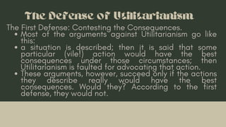 Utilitarianism Ethics | PDF