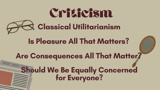 Utilitarianism Ethics | PDF