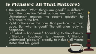 Utilitarianism Ethics | PDF