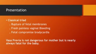Antepartum hemorrhage causes risk factors | PPT