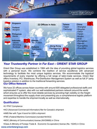 Company Profile PT Orient Star Shipping 2015 | PDF | Logistics and ...