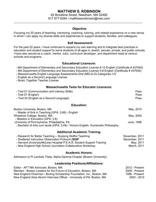 -CV TEACHING MASTERX | PDF