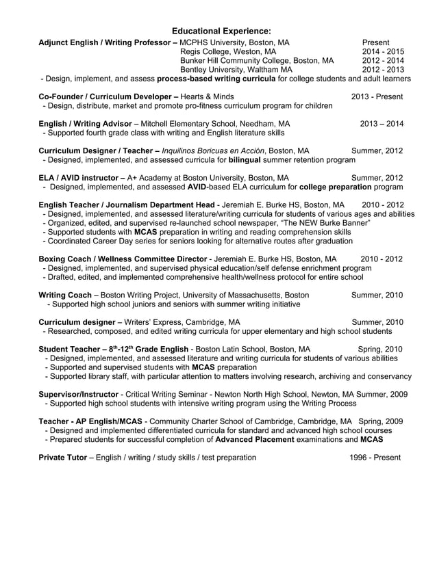 -CV TEACHING MASTERX | PDF