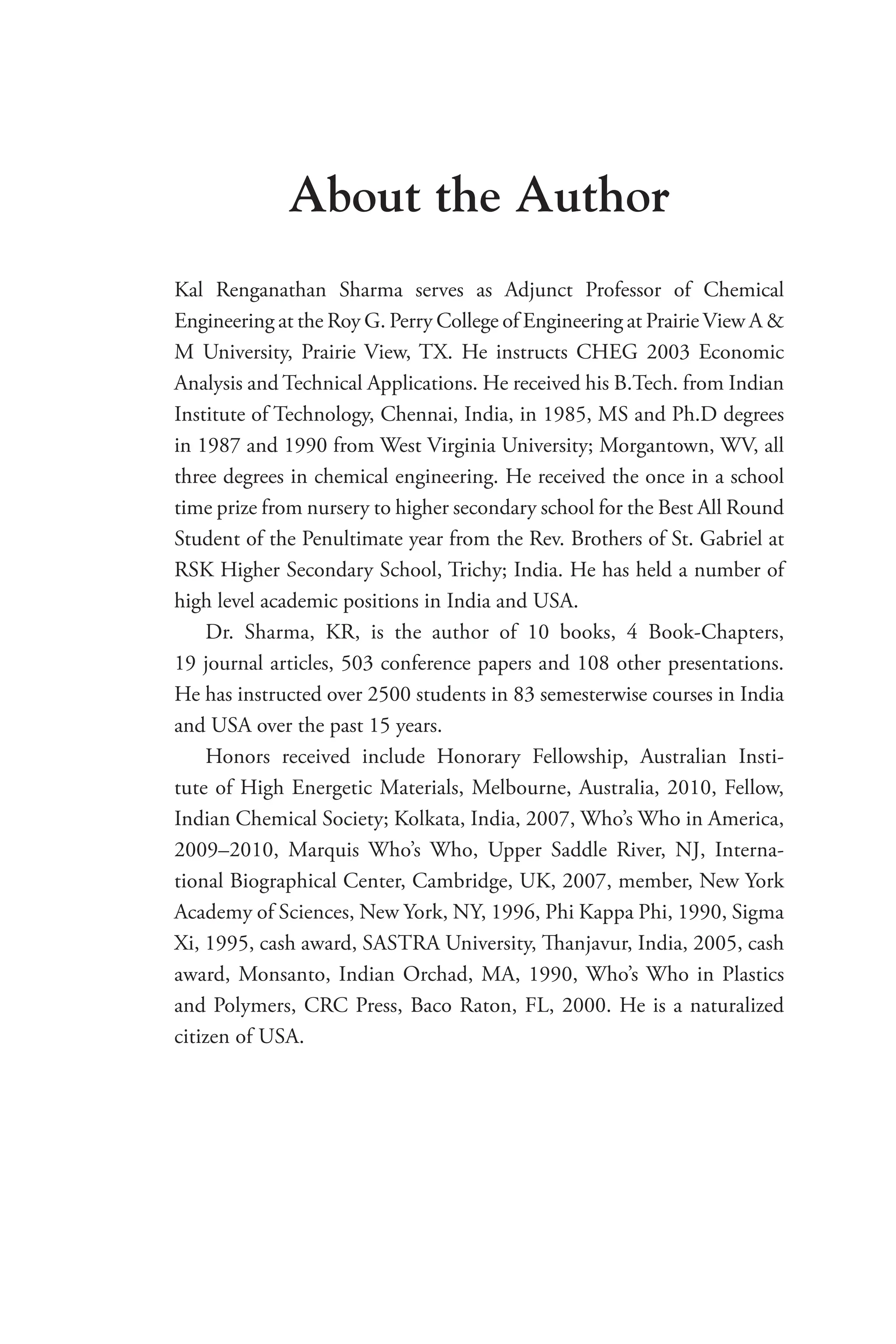 Practical Applications Of Engineering Economics Sharma Kal Renganathan ...