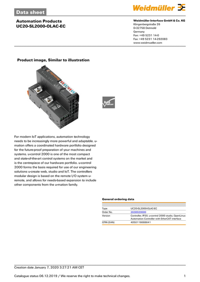 2638920000 uc20 sl2000-olac-ec-en (1) | PDF