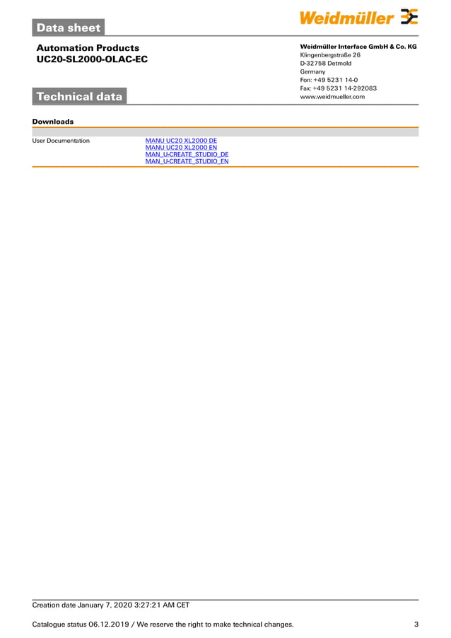 2638920000 uc20 sl2000-olac-ec-en (1) | PDF