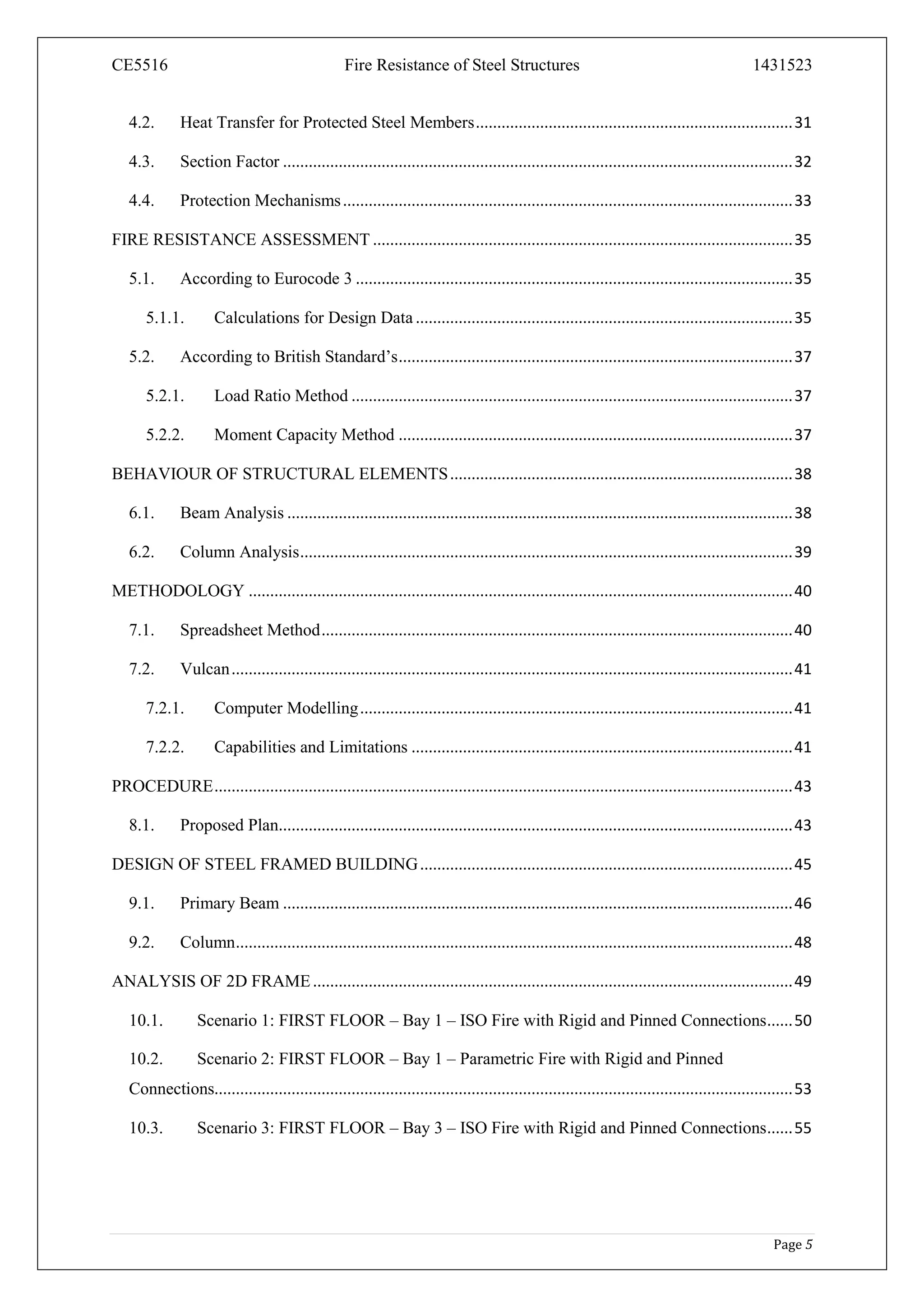 Fire Resistance of Steel Structures | PDF