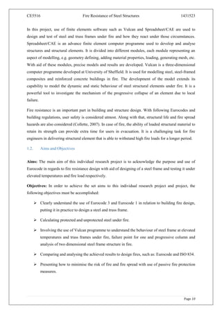 Fire Resistance of Steel Structures | PDF