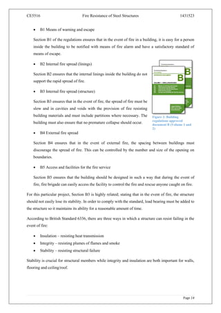 Fire Resistance of Steel Structures | PDF
