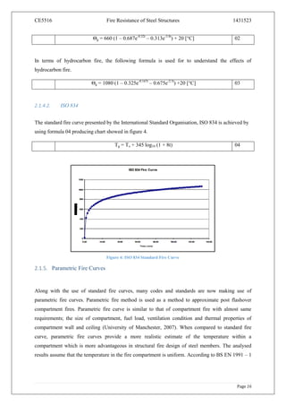 Fire Resistance of Steel Structures | PDF