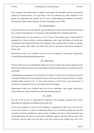 Fire Resistance of Steel Structures | PDF