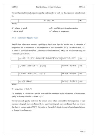 Fire Resistance of Steel Structures | PDF