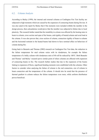 Fire Resistance of Steel Structures | PDF