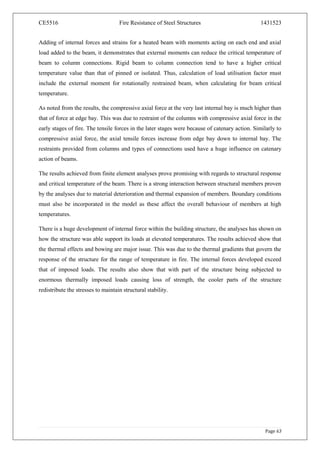 Fire Resistance of Steel Structures | PDF
