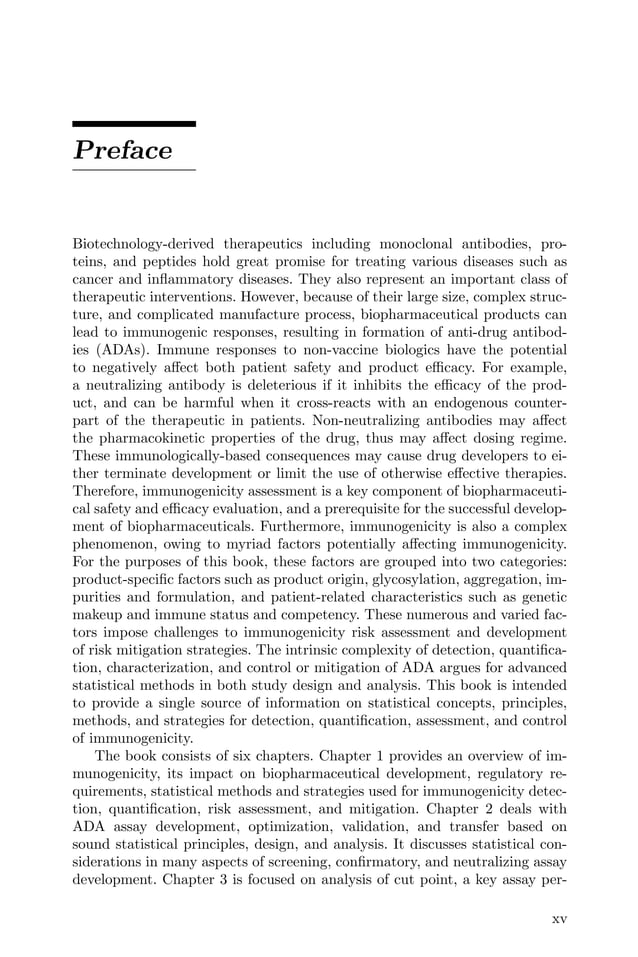 Statistical Methods For Immunogenicity Assessment Yang Harry Yu | PDF