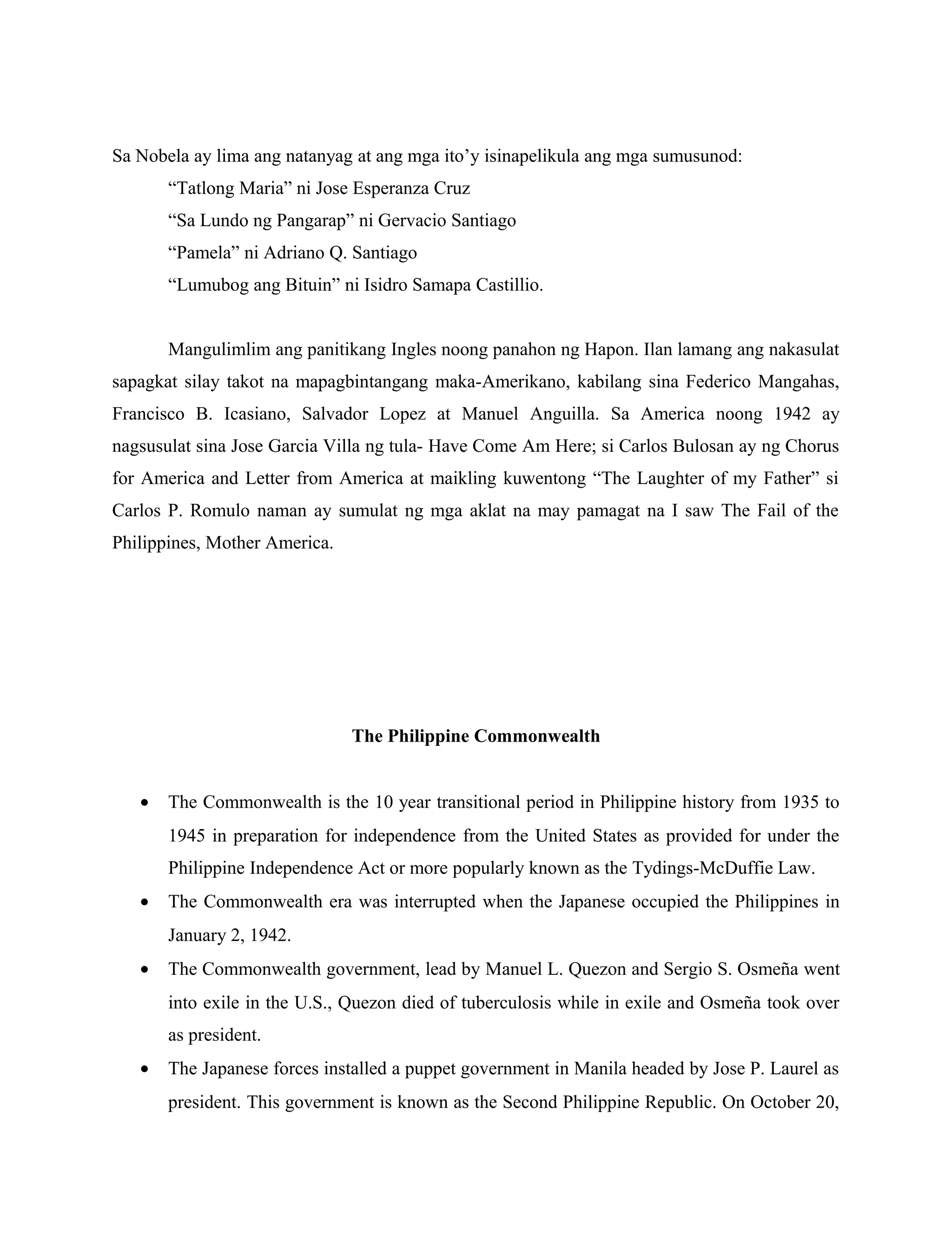 Panahon Bago Dumating Ang Kastila | DOC